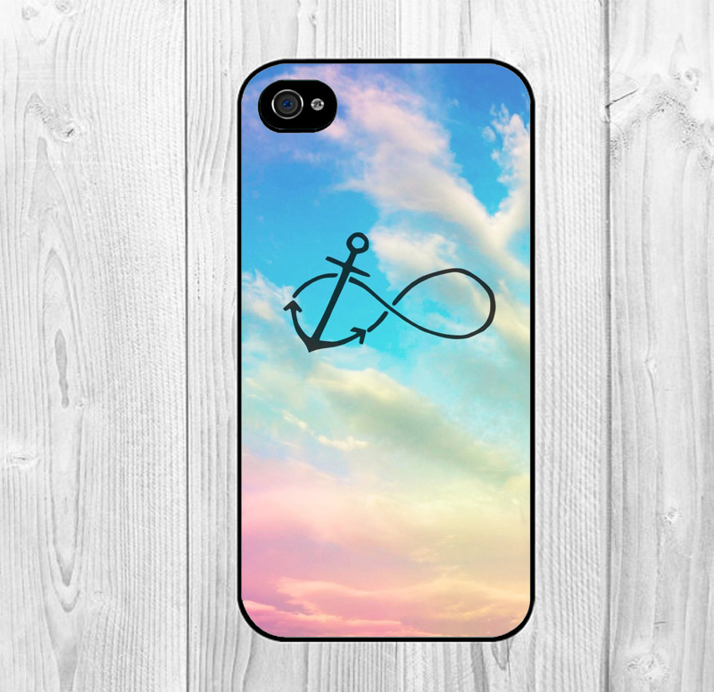 Cool Infinity Anchor Rainbow Galaxy Sky Pattern Hard Snap On Case ...